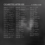 “X’s World Tour” – Cigarettes After Sex (2025) - Ticket Detectives